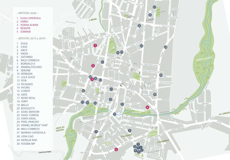 Ruta de los murales de Carballo. Derribando muros con pintura